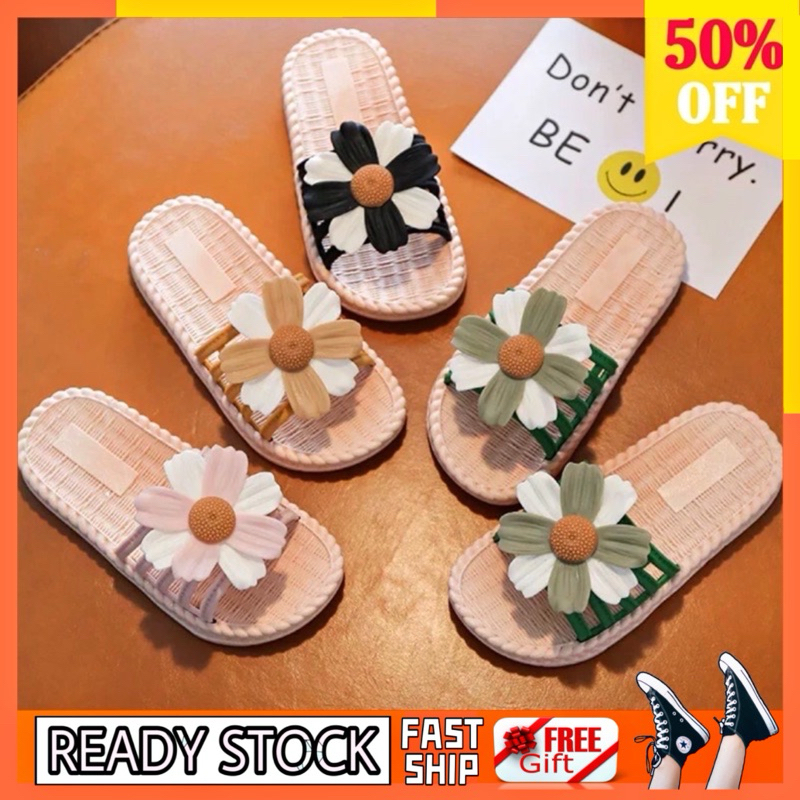 〔Young.Wears〕Kid's Girls Colourful Flower Sandal Slipper / Girls ...