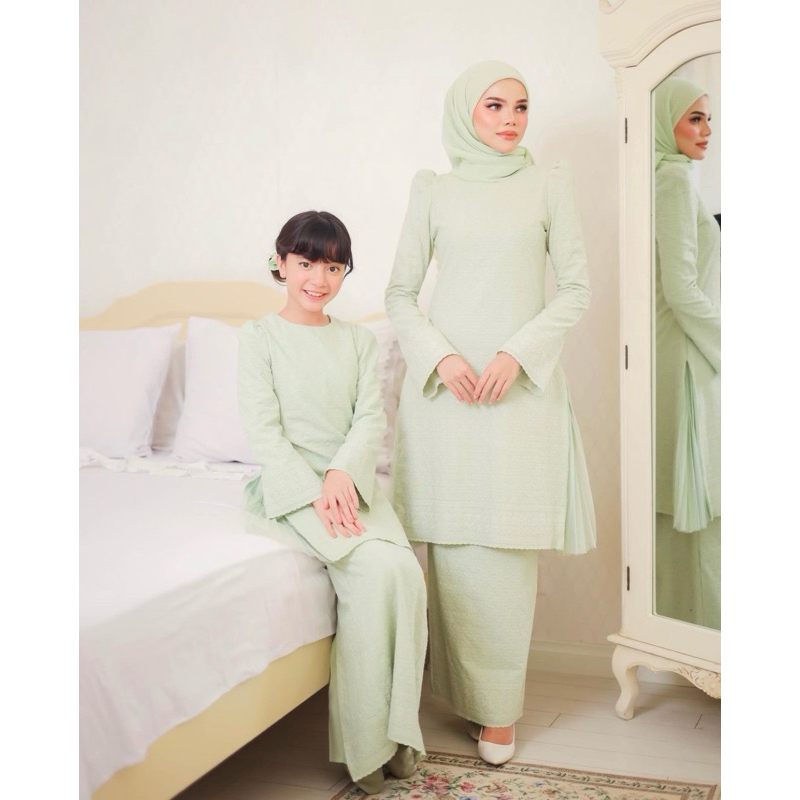 [PRELOVED]Kurung Ayana/Hijabistahub/Baju kurung preloved/Sage green/Baju cantik/Baju raya 2024 ...