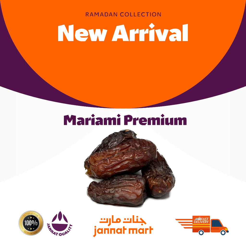 Jannat Kurma Mariami | Mariami Dates Piarom AAA | 500g /1kg / 6kg ...