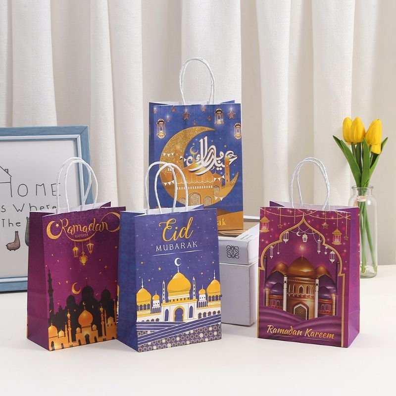 Ramadan Hari Raya eid Mubarak paper Beg istana Gift box Pattern Kahwin ...