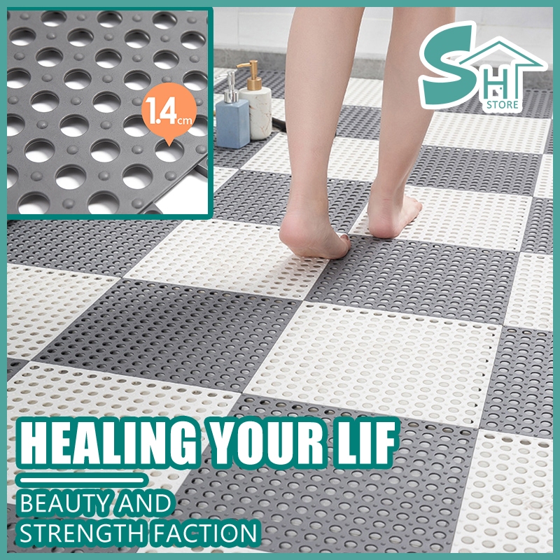 (Ready Stock) 30*30cm Anti Slip Splicing PVC Bathroom Toilet Kitchen ...