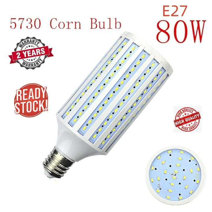(2 Years Warranty ) E27 80W Led Corn Lamp - LED Bulb - Lampu Jagung ...