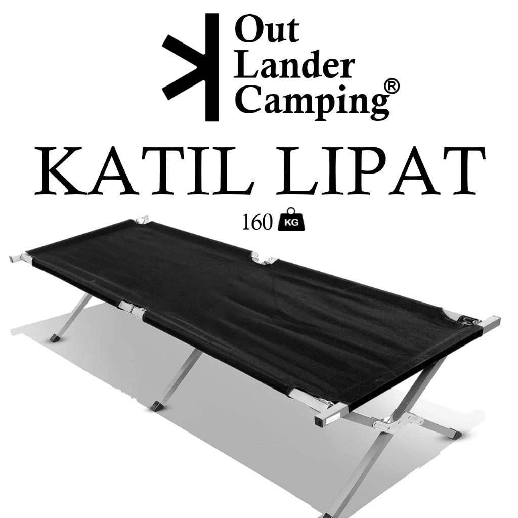 OUTLANDER Portable Foldable Camping Bed Cot Bag Army Katil Lipat Askar ...