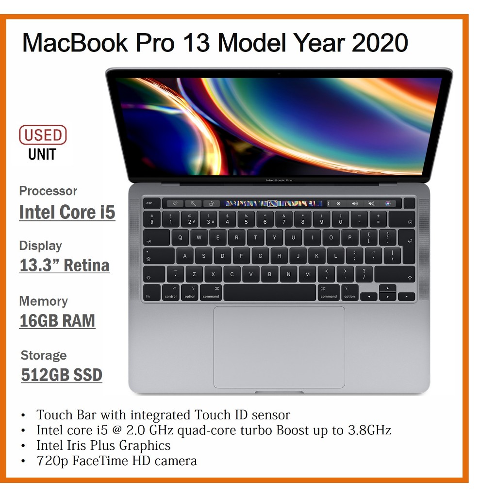 (Refurbished) MBP 13 / 15 / MBA 11 / 13 Core i5 / i7 / i9 / M1 Processor ( UP TO 16GB RAM 1TB ...