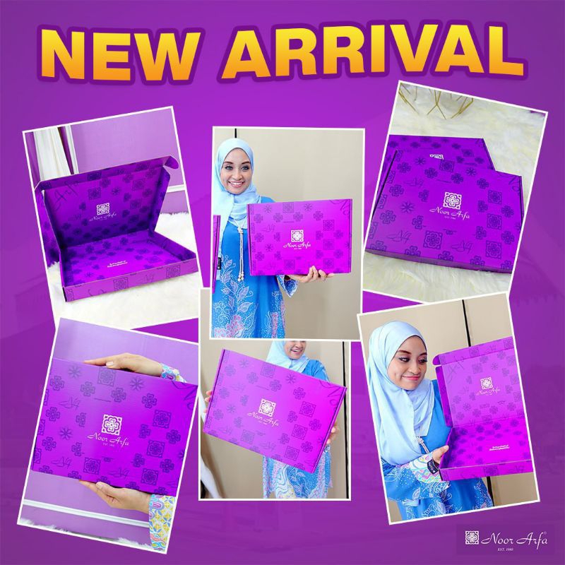 NOOR ARFA GIFT BOX KOTAK ELITE PURPLE NA | Shopee Malaysia