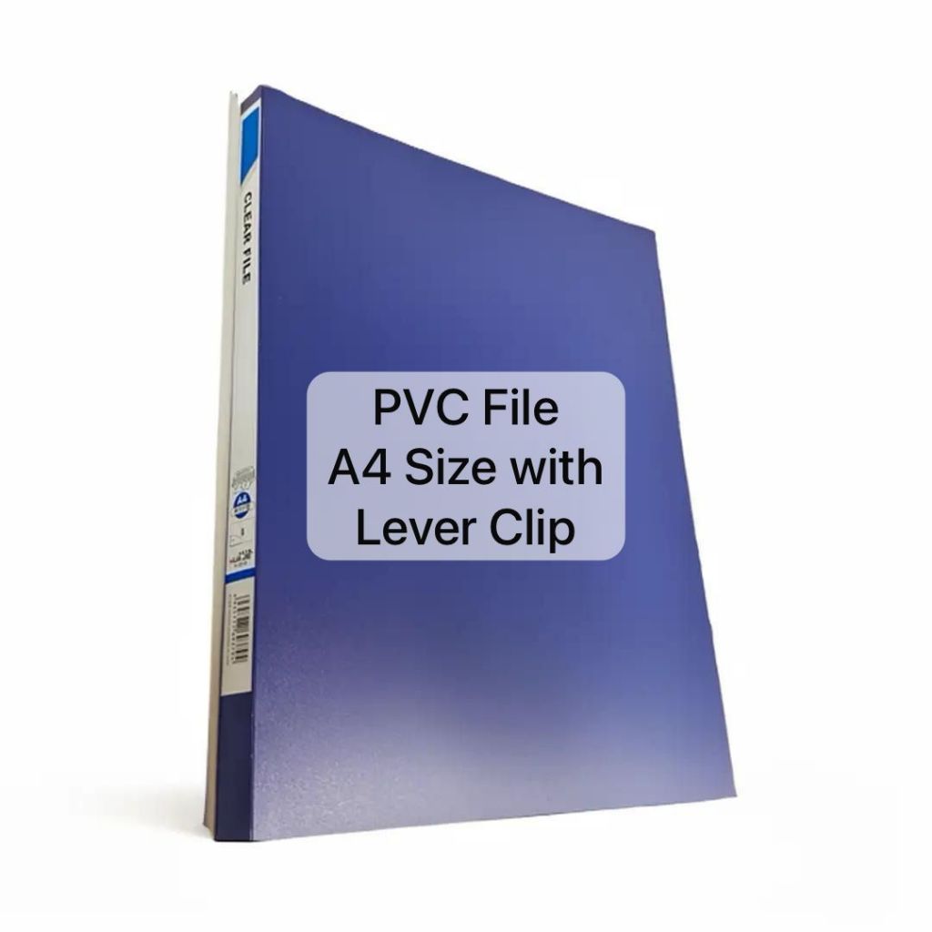PVC FILE A4 SIZE WITH LEVER CLIP | Shopee Malaysia