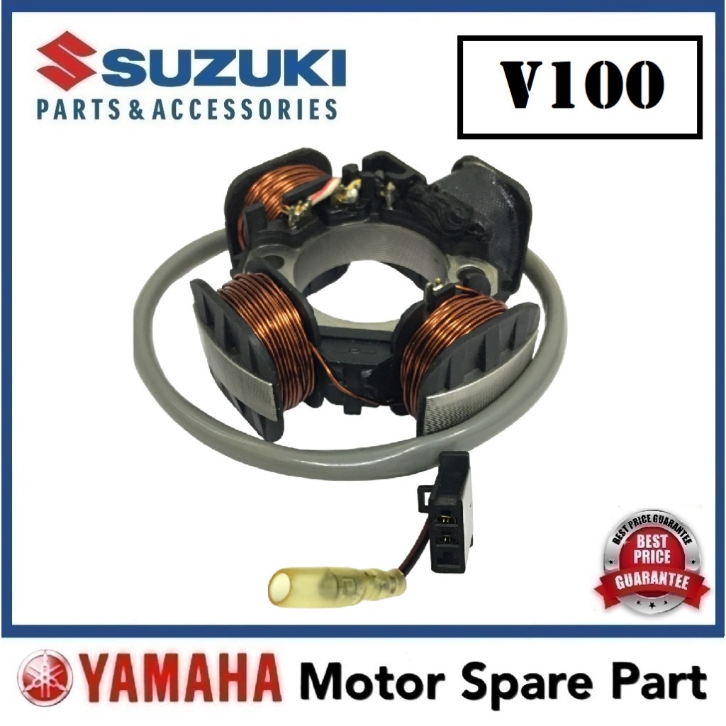 SUZUKI V100 STARTER COIL ASSY 0 FUEL MAGNET STARTOR BAWAH COIL API ...