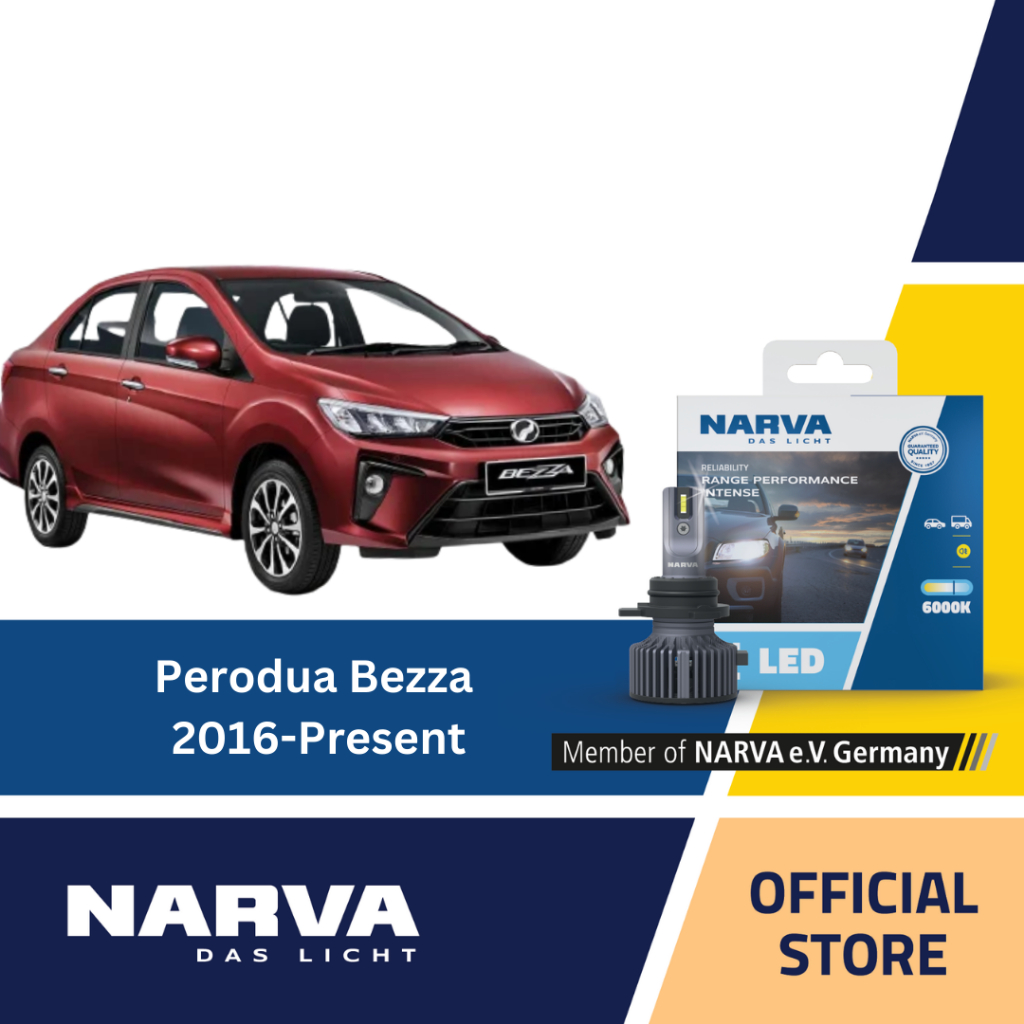 [Free Installation] NARVA Car Headlight Halogen / LED Bulbs Set Perodua ...