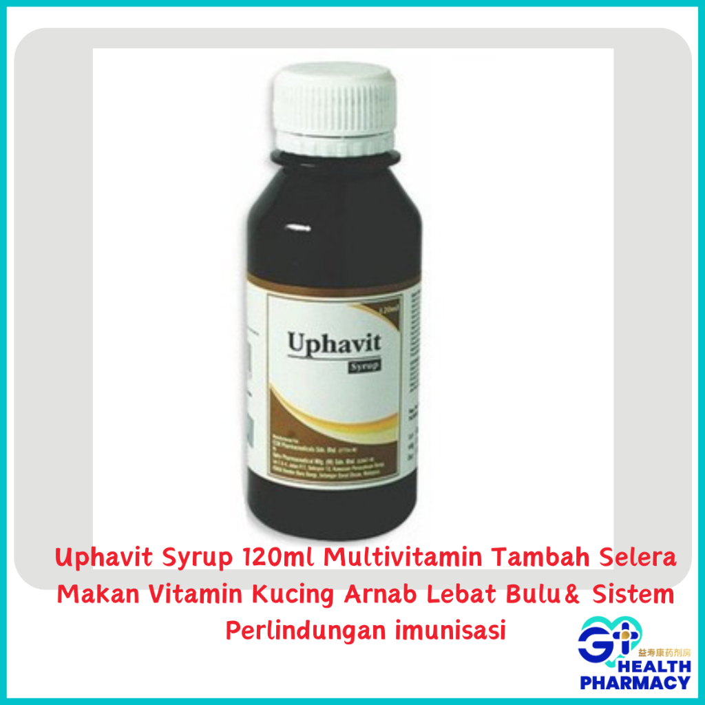 Uphavit Syrup 120ml Multivitamin Tambah Selera Makan Vitamin Kucing ...