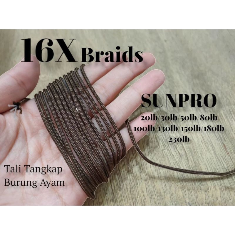 TALI TANGKAP BURUNG/AYAM HUTAN SUNPRO MIXLINE SIZE #20LB#30LB#50LB#80LB ...