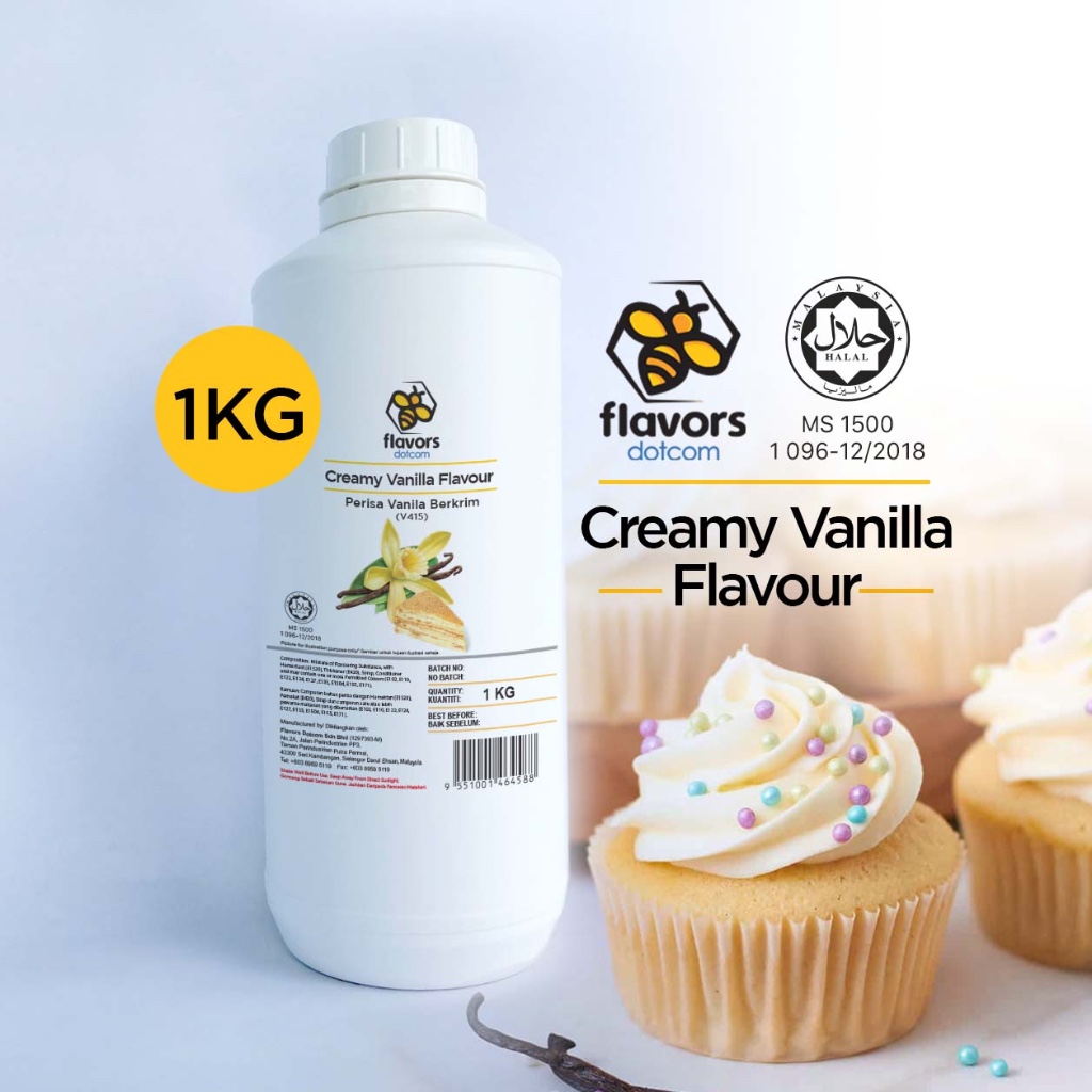 [HALAL] Flavors Dotcom Perisa Makanan/ Food Flavouring - Perisa Vanilla ...
