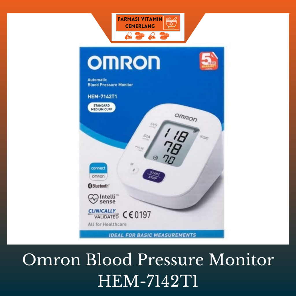 Omron Automatic Blood Pressure Monitor HEM-7142T1 | Shopee Malaysia