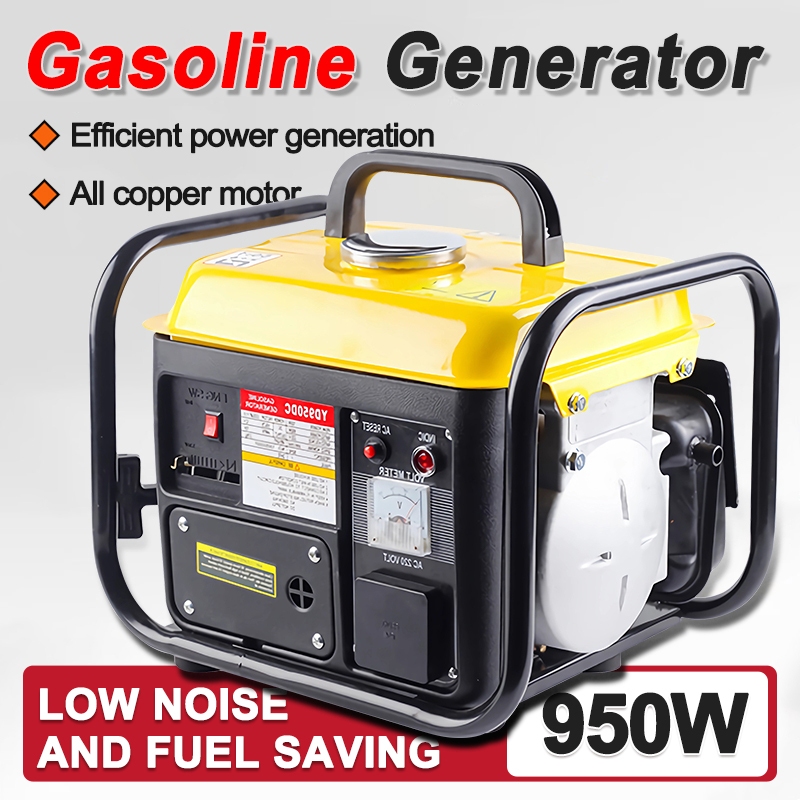 950W Portable Gasoline Generator 2-Strokes 220V Household Petrol ...