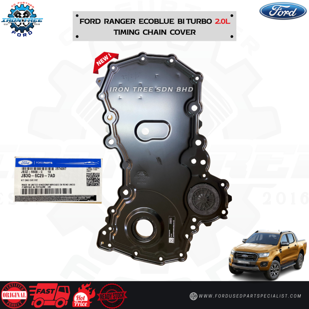 100%Original Ford Ranger T8 Bi-Turbo 2.0L Timing Chain Cover New / JB3Q ...