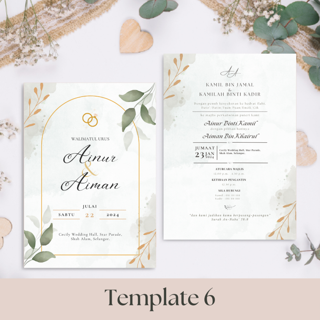 Template Kad Kahwin Digital Canva Wedding Card Digital Kad Jemputan Kahwin Digital Wedding ...