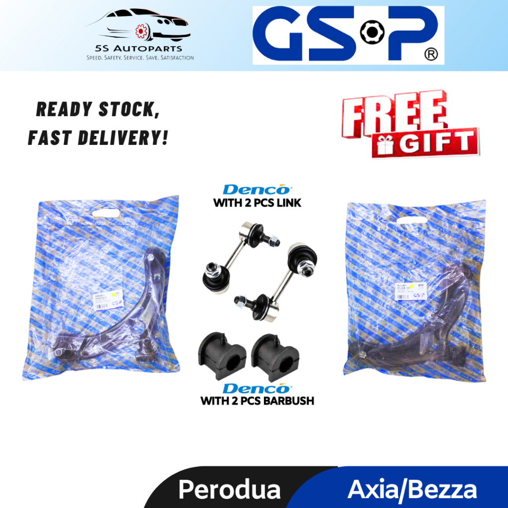 GSP LOWER ARM FOR PERODUA AXIA/BEZZA LEFT (KIRI) & RIGHT (KANAN) With ...