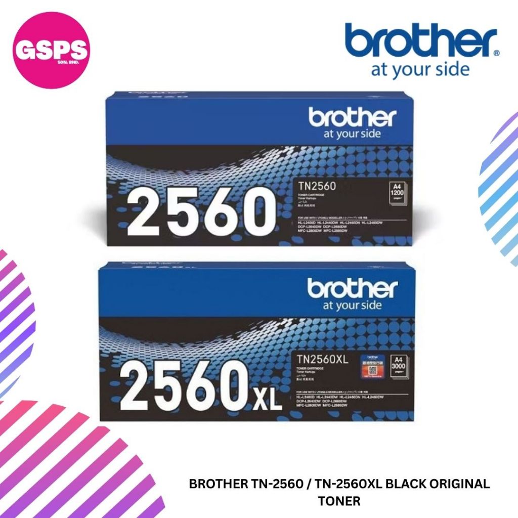 BROTHER TN-2560 / TN-2560XL BLACK Original Toner | Shopee Malaysia