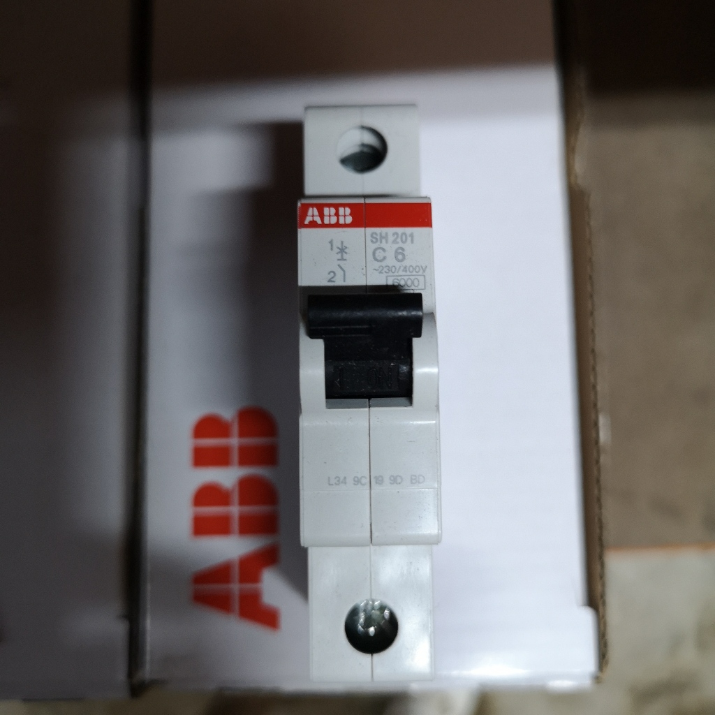 ABB SH201-C6 1POLE 6A 10A 16A 20A 32A 40A 6KA MCB (MINIATURE CIRCUIT BREAKER) | Shopee Malaysia