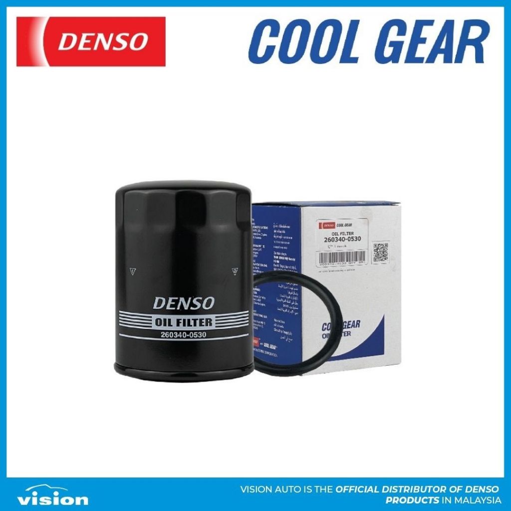 DENSO COOL GEAR Oil Filter 260340-0530 For Toyota ( 90915-YZZD4 ...