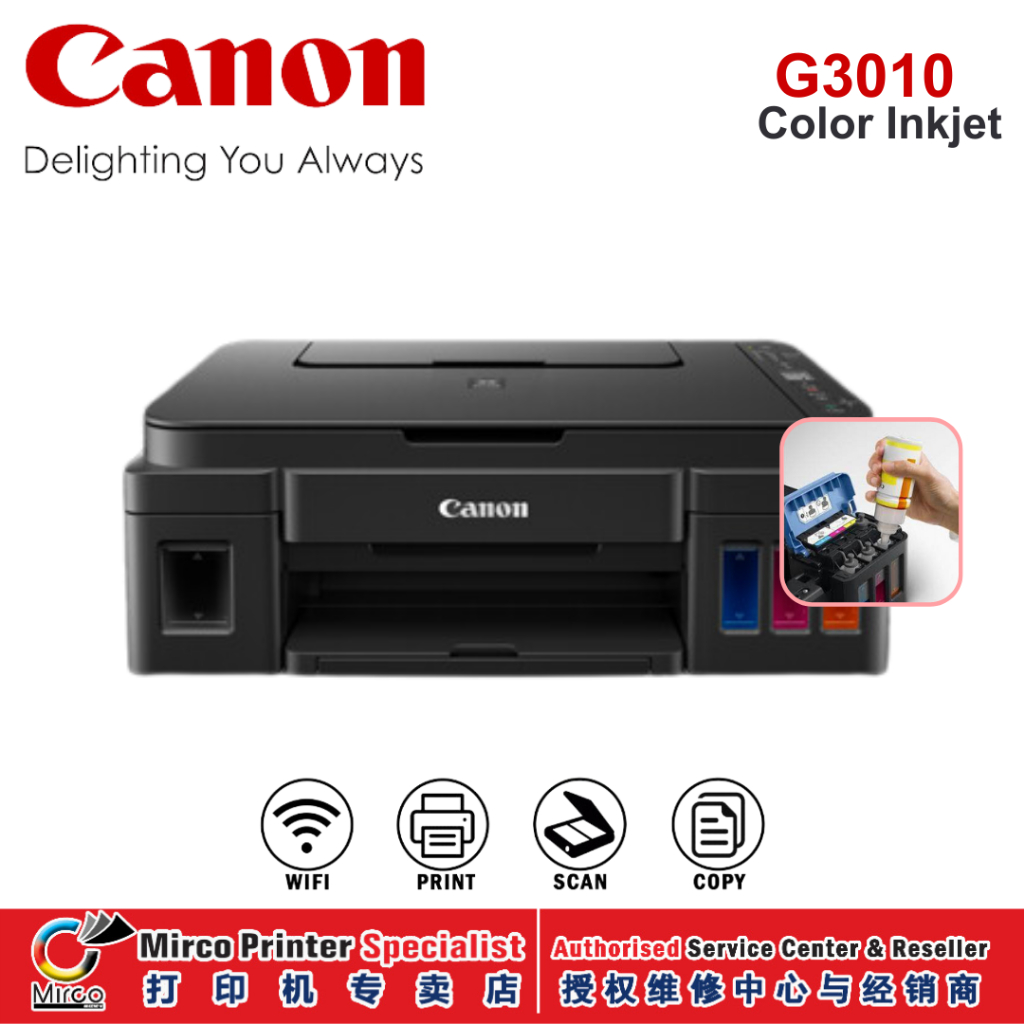 Canon G3010 Color Inkjet Printer | Shopee Malaysia