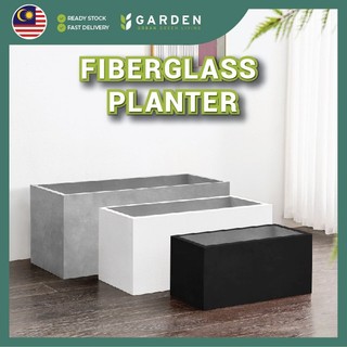 Rectangular FIBERGLASS Large Floor Planter Box Flower Tree Pot Vase ...