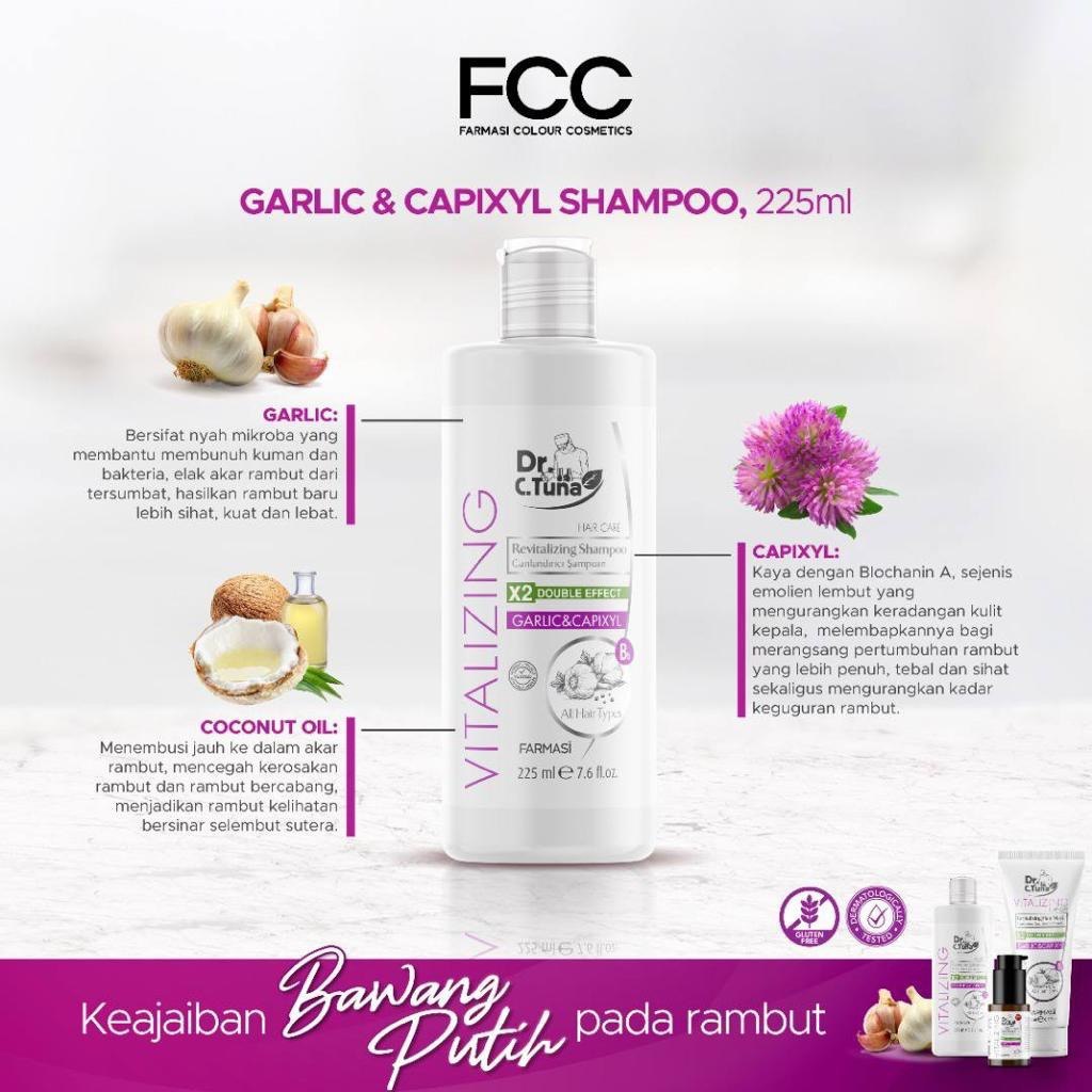 (CT) Farmasi Dr Tuna Garlic & Capixly Shampoo / Prevents Hair loss / Itchy and Dandruff - 500ML ...