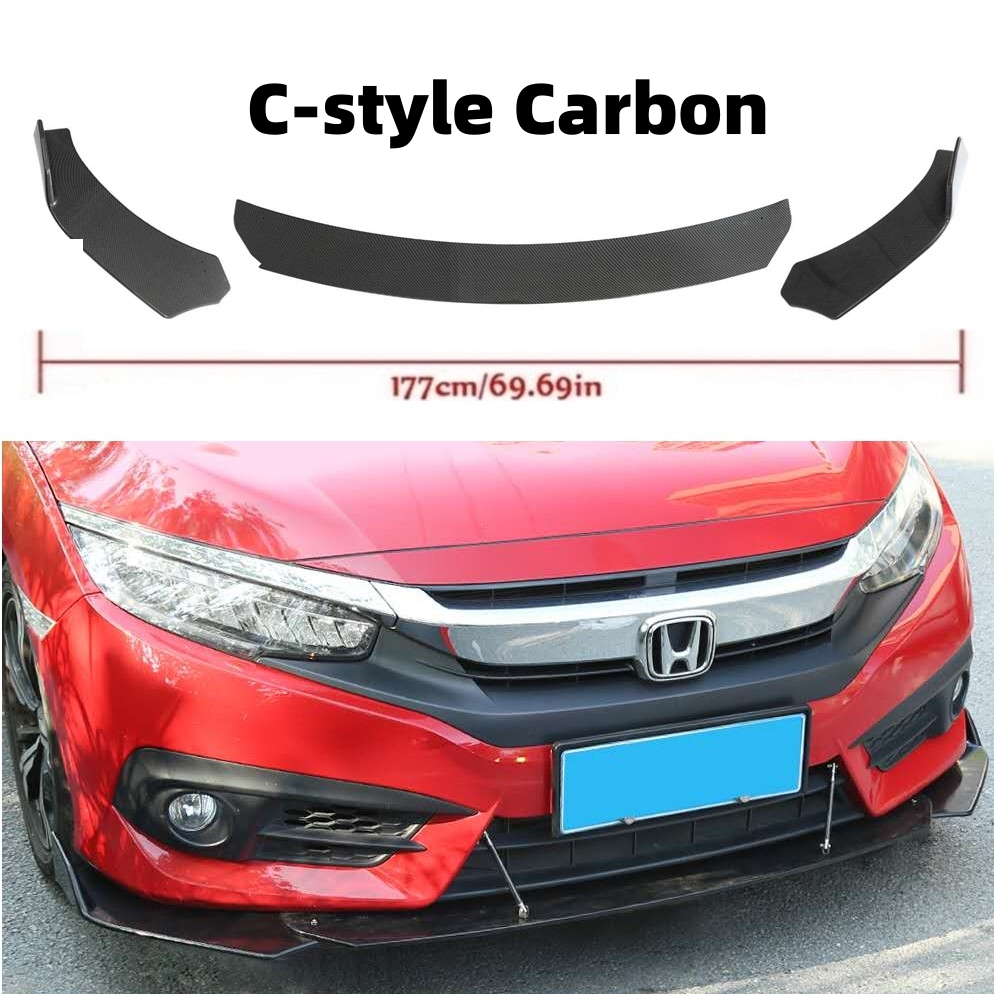 Perodua Myvi 2022-2025 Front Bumper Diffuser Lip Wrap Angle Splitters ...
