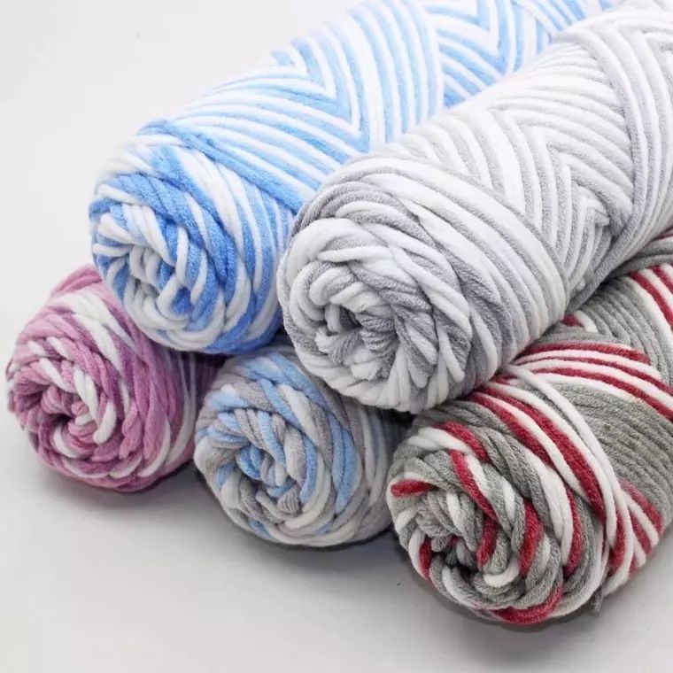 🇲🇾[Mix Colour] [READY STOCK💓Milk Cotton Yarn 8ply | Benang Kait |Pure ...