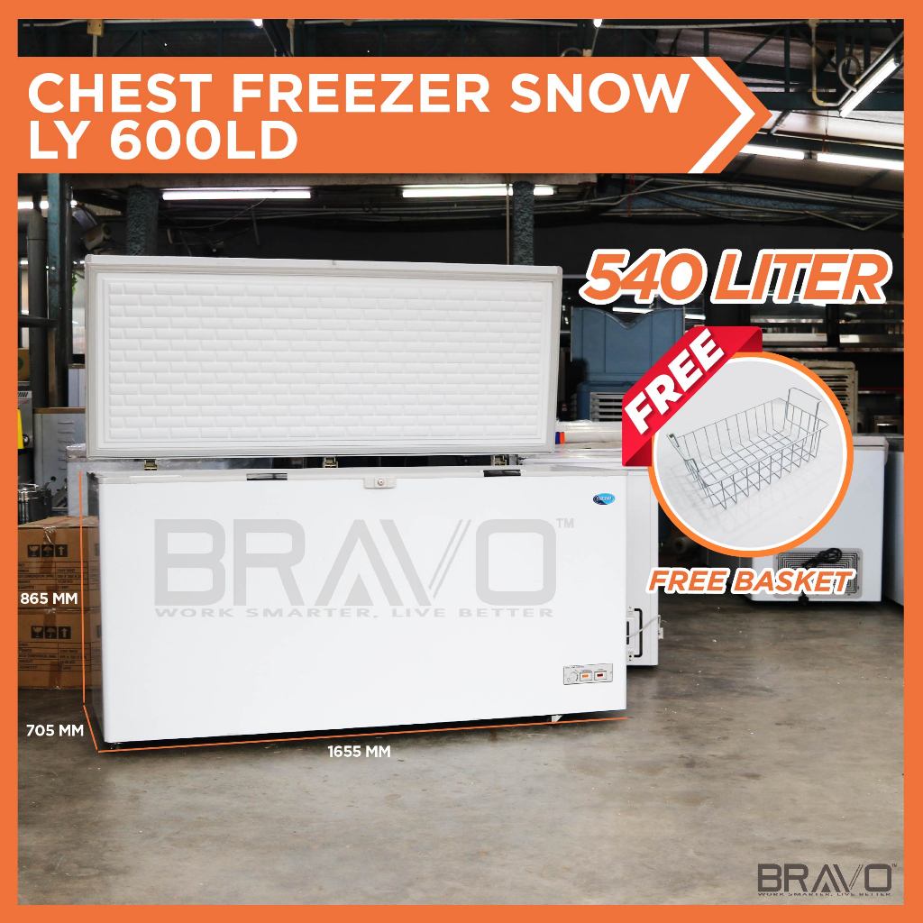 Chest Freezer Top Opening 540 Liter Capacity LY600LD | Shopee Malaysia