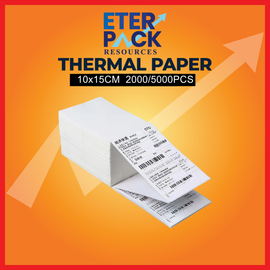 ETER PACK 2000/5000Pcs A6 Thermal Paper Shipping Label Consignment Note ...