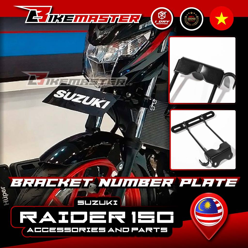 RAIDER Bracket Number Plate PNP For Suzuki Raider 150 | Shopee Malaysia