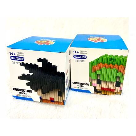 JZL CONNECTION BLOCK DRAGON BALL CHARACTERS-GOKU,BULMA (JZL992,JZL993 ...