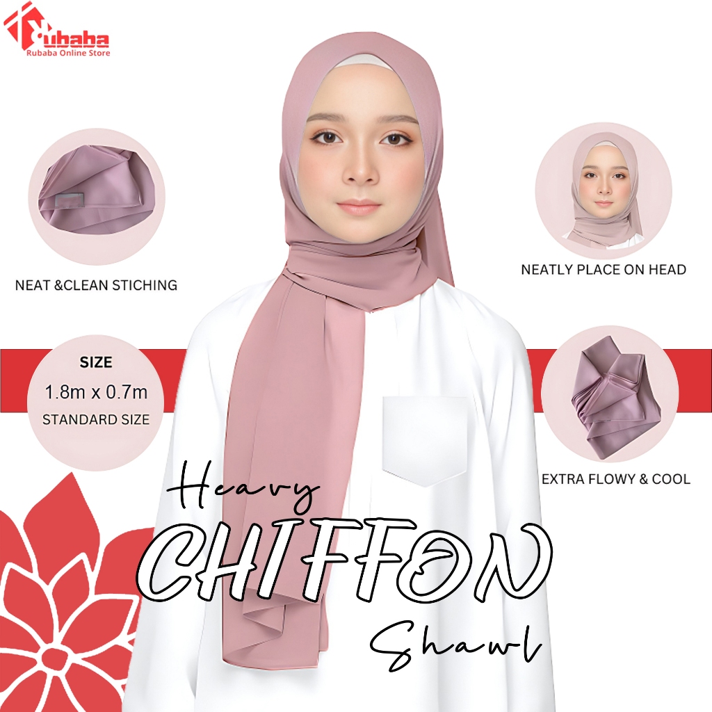 Every Day Basic Shawl Chiffon BLACK & OFF WHITE Shawl Keknis For ...