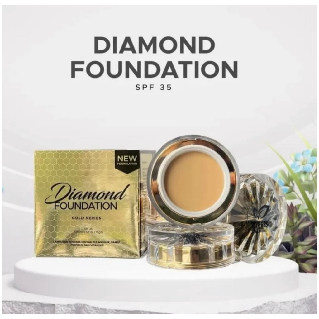 DHERBS- DIAMOND FOUNDATION GOLD SERIES SPF 35 | Shopee Malaysia