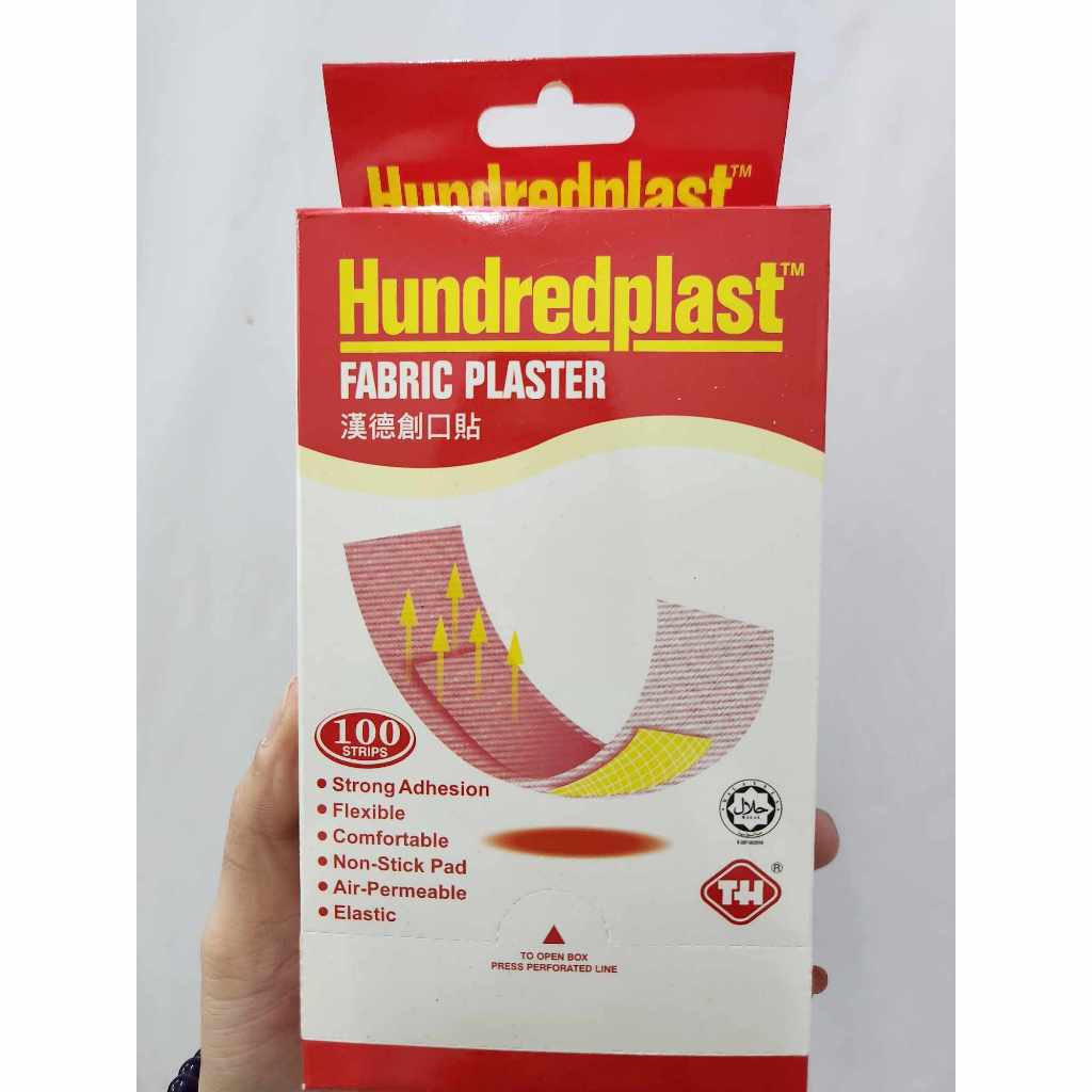Hundredplast Fabric Plaster 100'S | Shopee Malaysia