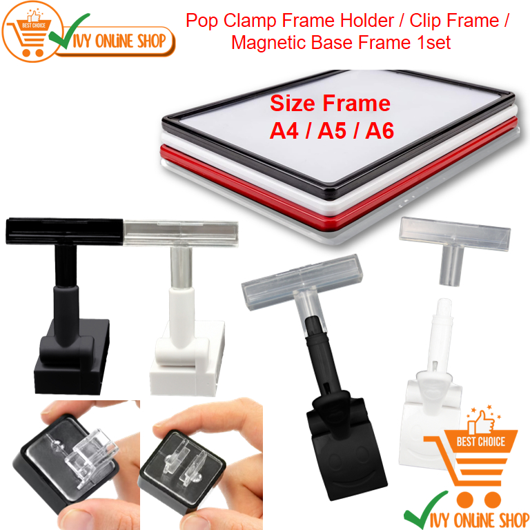 Pop Clamp Frame Holder / Clip Frame / Magnetic Base Frame 1set | Shopee ...