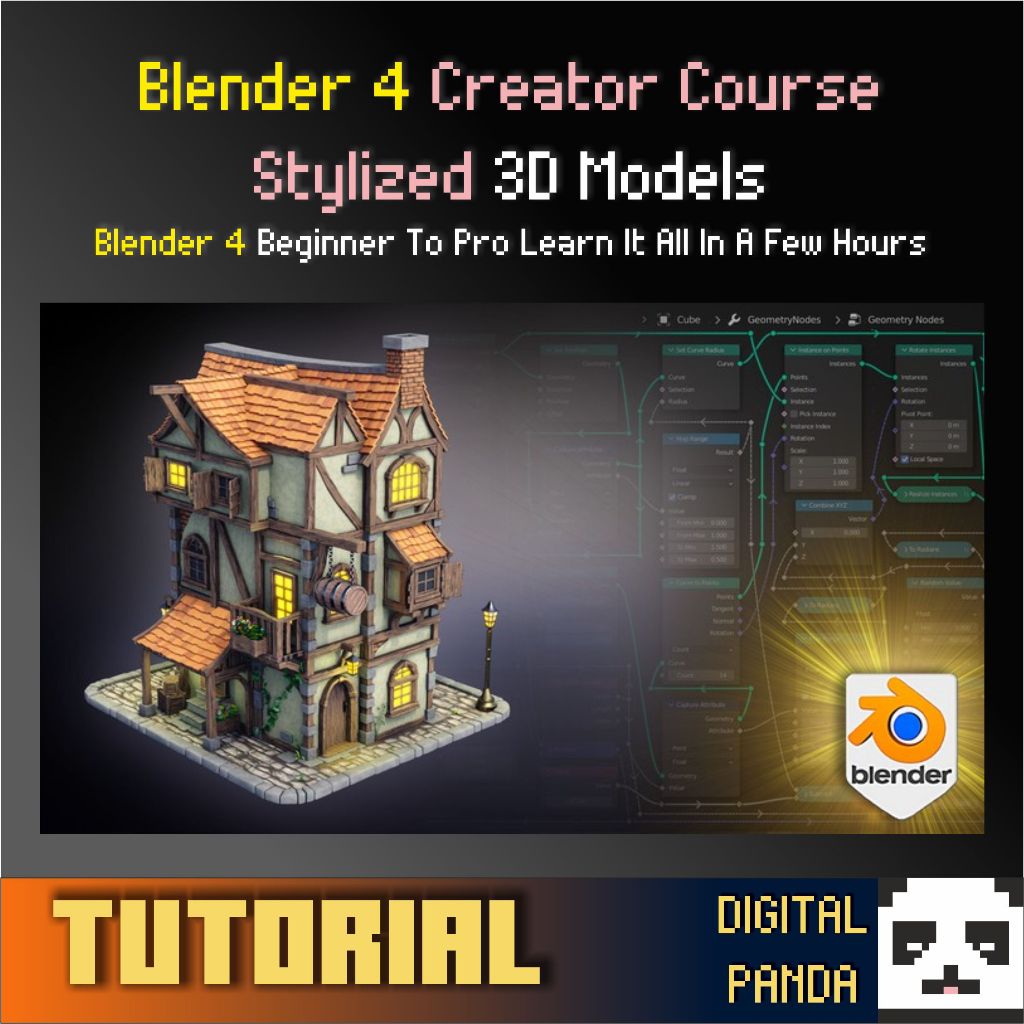 [ FULL TUTORIAL] Blender 4 Creator Course Stylized :3D Models Blender 4 ...
