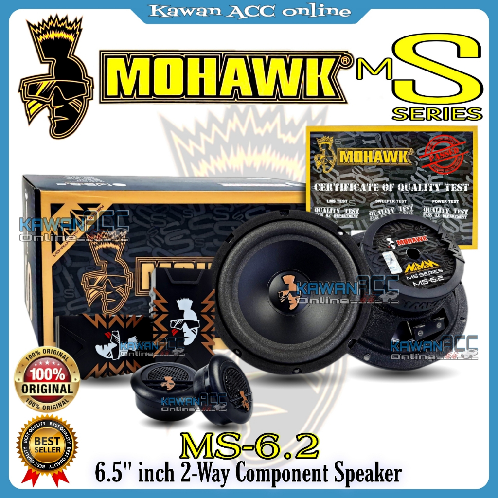 MOHAWK 6.5'' 2-Way Component Set Speaker/Crossover/tweeter - PRO M1 MS ...