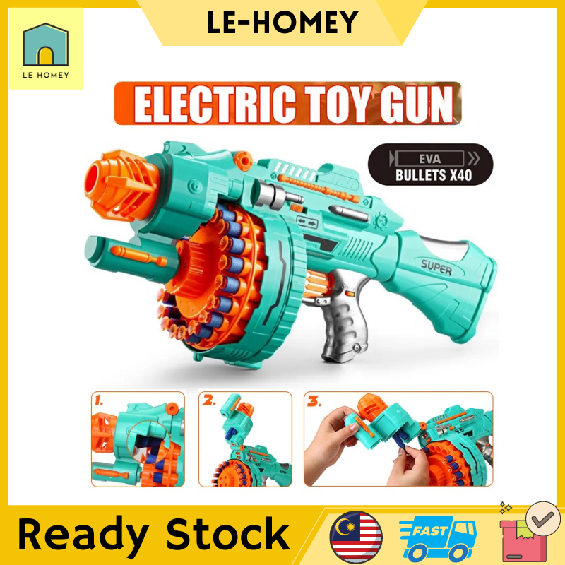 Electric Toy Gun Soft Bullet Gun Boy Toy Gun EVA Soft Bullet Bazooka ...
