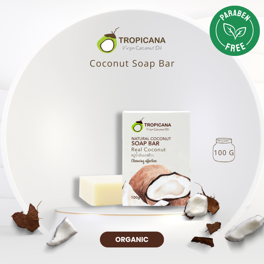 [100% Authentic] Tropicana Oil Coconut Soap Bar - Handmade with Organic ...