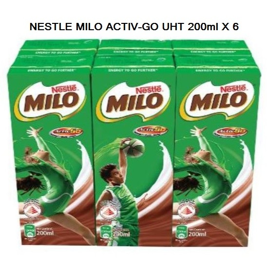 NESTLE MILO ACTIV-GO UHT 200ml X 6 | Shopee Malaysia