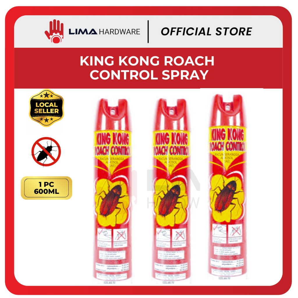 KING KONG Roach Control Spray, Semburan Kawalan Lipas, Kawalan Serangga ...