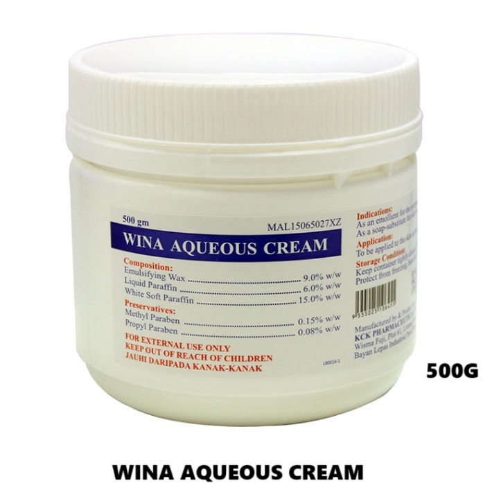WINA AQUEOUS CREAM PELEMBAP KULIT KERING / ECZEMA 500GM | Shopee Malaysia
