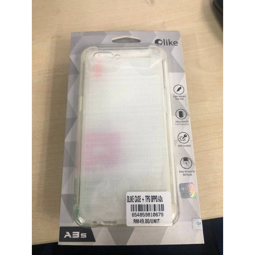 OLIKE CASE + TPG OPPO A3S | Shopee Malaysia