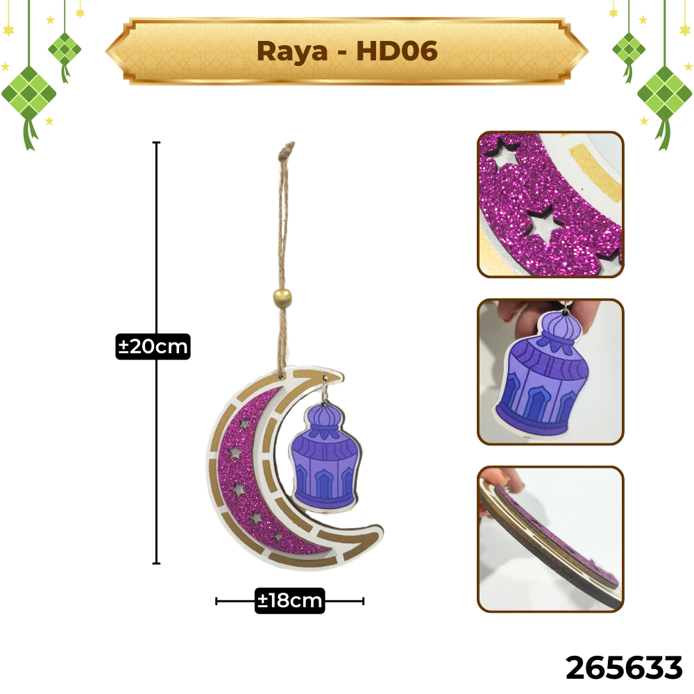 SUPERSAVE Hari Raya Wall Decoration Ceiling Glitter Hanging Deco Rumah ...