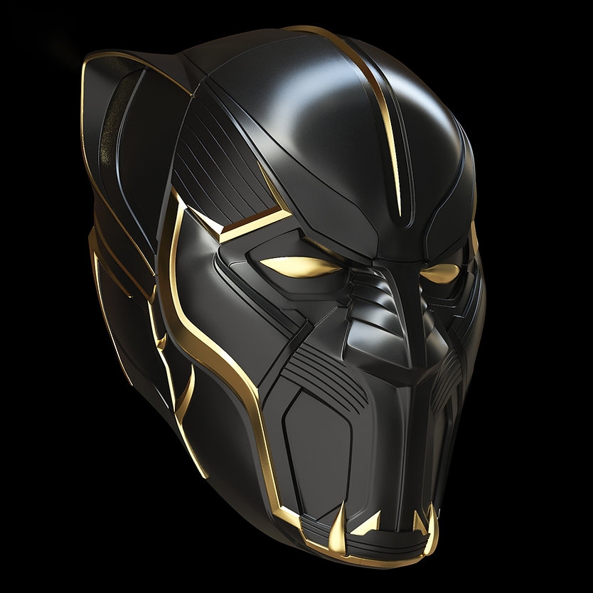 Tchaka King T'Chaka Helmet Black Panther 2018 3D Printable Model STL ...