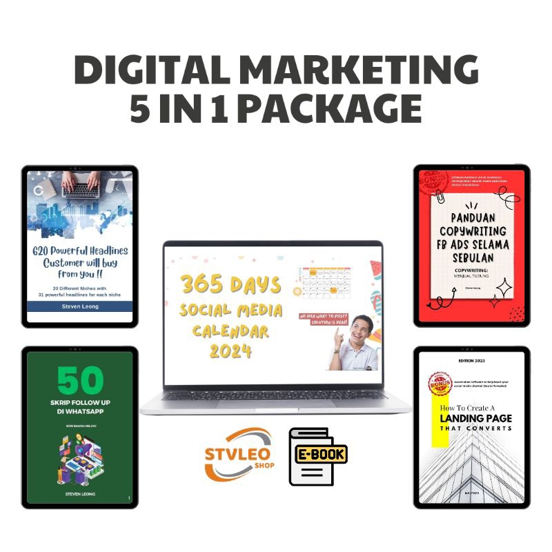 5 IN 1 Digital Marketing Bundle (*Recommended*) | Shopee Malaysia