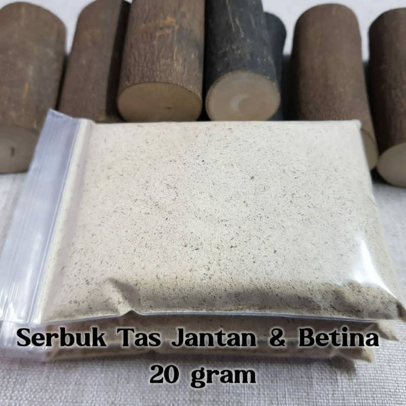Serbuk Kayu Tas Jantan & Betina (100% Asli) Kayu Hujan Panas | Shopee ...