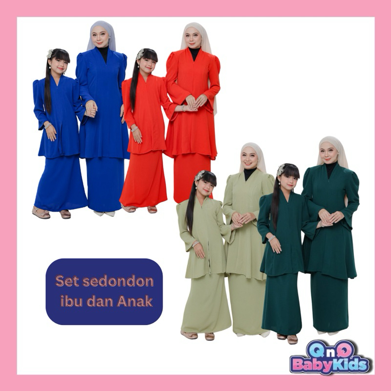 2y-12y Set Ibu dan Anak kebaya cendana princess kids | Shopee Malaysia