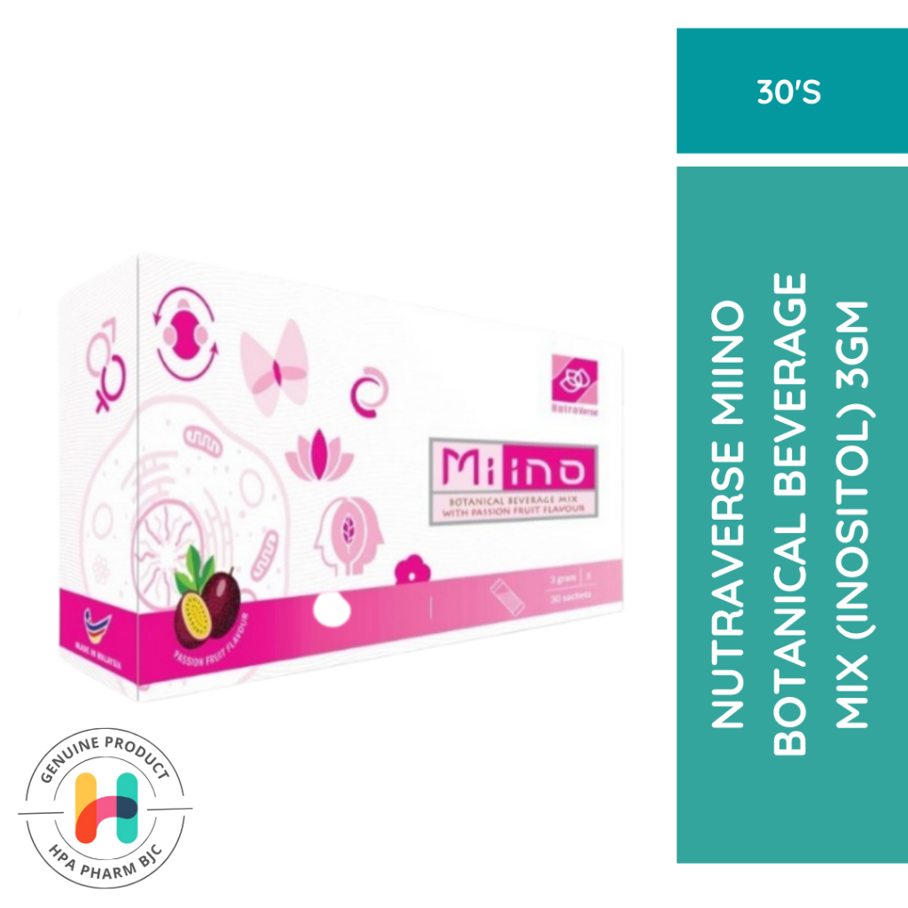 NUTRAVERSE MIINO BOTANICAL BEVERAGE MIX (INOSITOL) 3GX30'S | Shopee Malaysia